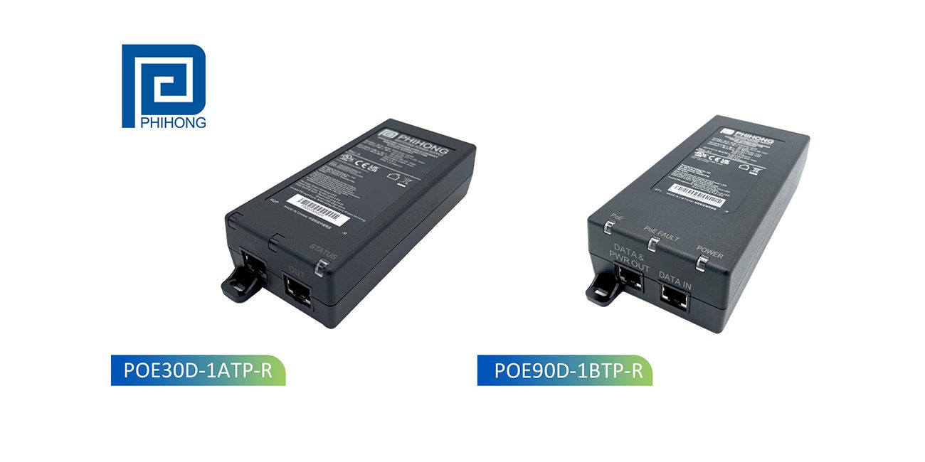 Phihong announces new off grid power over ethernet injectors